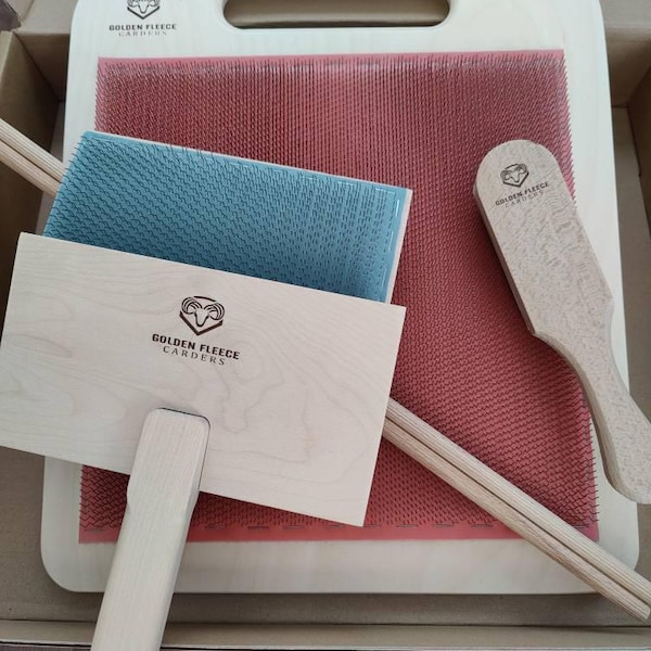 Carding, Blending Wool and Other Fibers: Hand Carders & Blending Board ...
