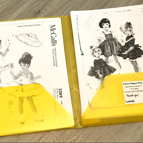 Butterick 6015 Photocopy of Vintage 50s Famous One Piece Wrap Apron ...