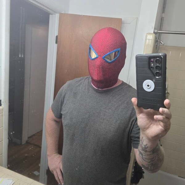 Spider Man 2 Black Mask, Amazing Spider Man, Cosplay, Halloween Gift ...