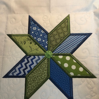Quilting Star Embroidery Applique Design. Quilt Block Star Embroidery ...