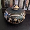 Small Salt Box With Lid // Emerald Green Salt Pot // Forest Witch Salt ...