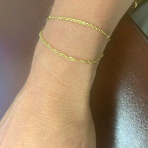 Two Delicate Bracelets Set Dainty Bracelet Set Two - Etsy