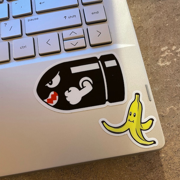 Nintendo Bullet Bill Vinyl Die-cut Sticker | Retro Video Game Stickers ...