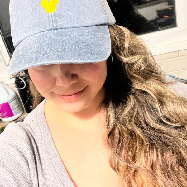 Pop Pop Hat Custom TEXT Mouse Head Hat Disney Baseball Caps Custom ...