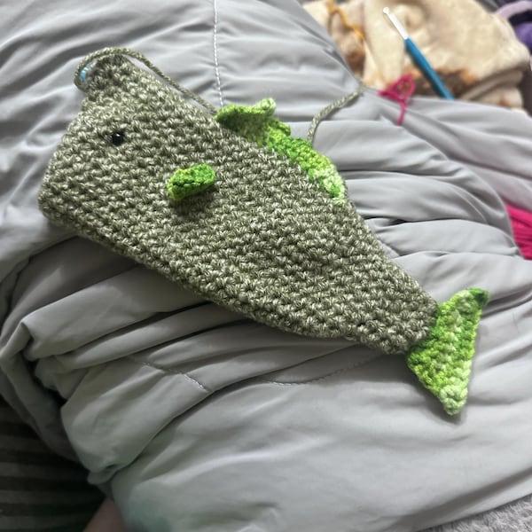 PDF Largemouth Bass Fish Crochet Pattern: Pouch, Bag, Stuffy, Wine or ...