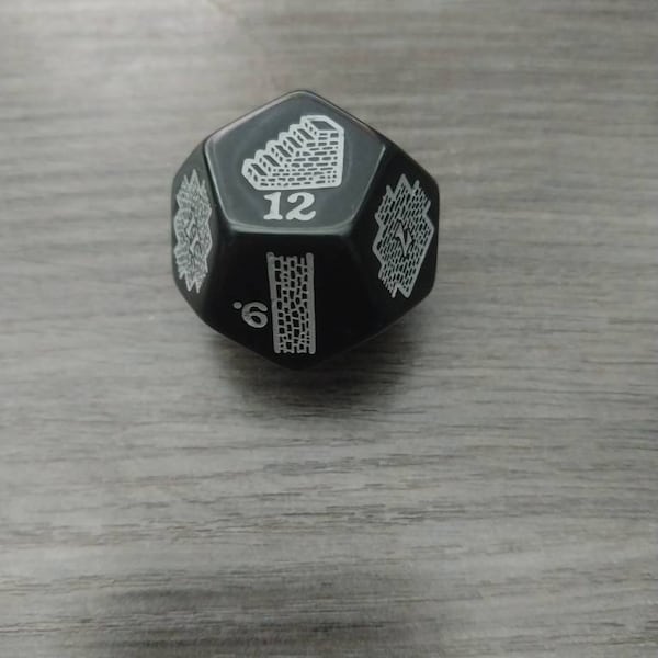 Dungeon Layout Generator Die: Improvised Maps, RPG Blueprint Dice (30mm ...