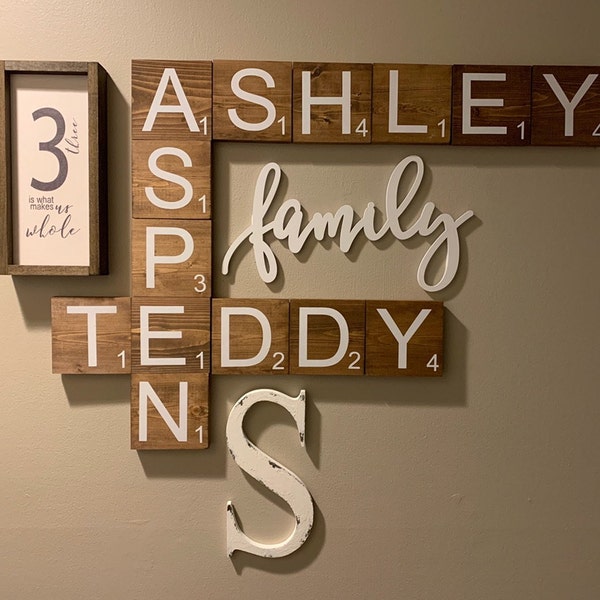 WOODEN LETTERS | Wall Letters | Wooden Name Letters | 10 Inches Tall ...