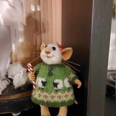 Homeless Mouse, Collectible Doll, Felted Mouse, Soft Sculpture, Felted ...