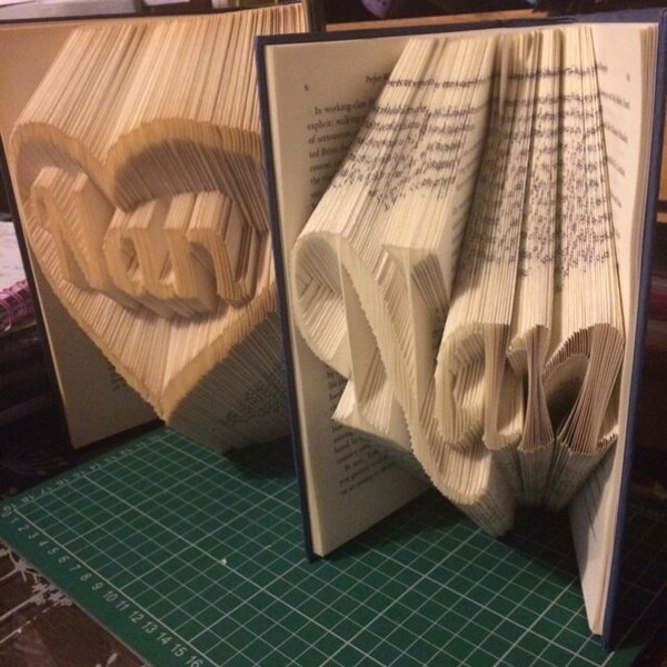Book Folding Pattern for "nan" + FREE TUTORIAL - Etsy