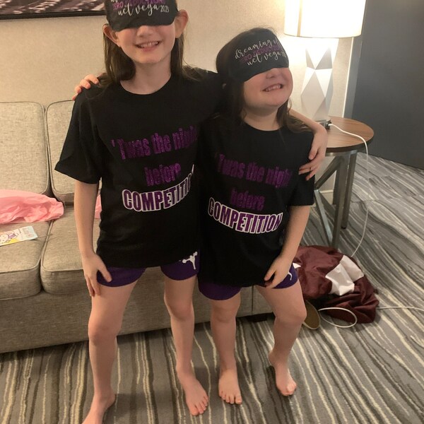 Twas the Night Before Competition, Cheerleading Gift, Pajama Set ...