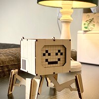 MOODBOT - Laser Cut Dxf/eps/pdf File 3D Robot Figure With Customable ...