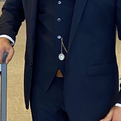 Bronze Albert Pocket Watch Fob Chain With Pendant - Etsy