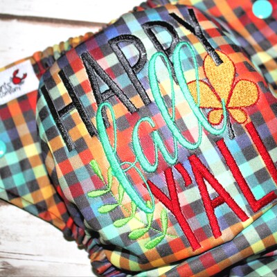 Fall Sayings Design 7 Filled Stitch Machine Embroidery Design 4x4 5x7 ...