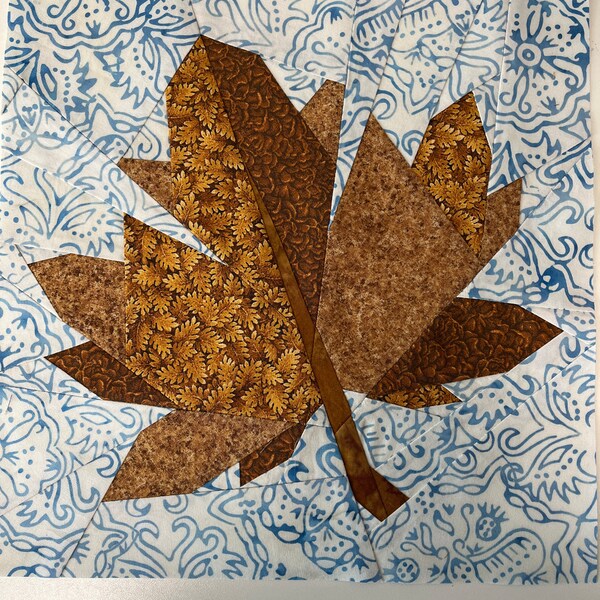 Maple Leaf, Foundation Paper Piecing Pattern (FPP), Quilt Block, PDF ...