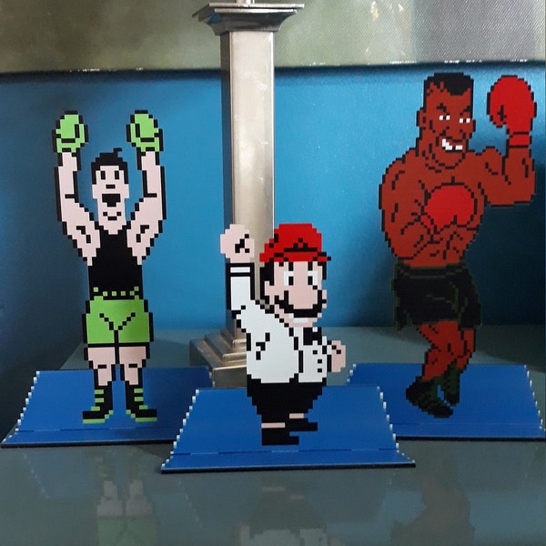 Mike Tyson's Punch-out Sprites - Nintendo Video Game Inspired - Etsy