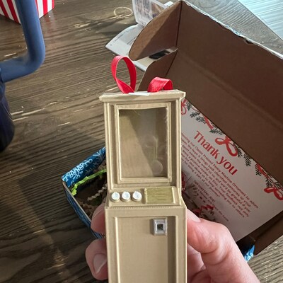 Custom Miniature 3D Printed Classic Pressed Penny Machine With Red ...