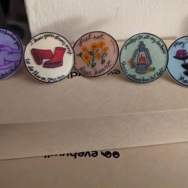 The Amazing Devil Lyric Pins - Etsy