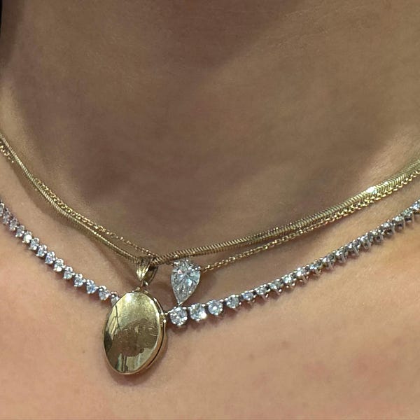 14K Gold Rolo Chain Sailor Claps, Spring Ring Claps Necklace, Rolo ...