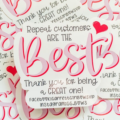 Repeat Customers Are the Best Sticker PNG, Small Business Happy Mail ...
