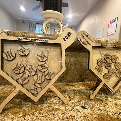 Laser Cut Coach's Gift Baseball Laser File Bundle Glowforge Ready File ...