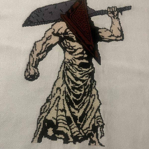 Pyramid Head Silent Hill Horror C2C Crochet Graphgan Blanket Pattern - Etsy
