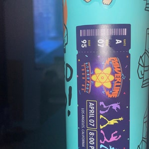 Powerline Concert Ticket Transparent Sticker/ Goofy Max Disney Bujo ...