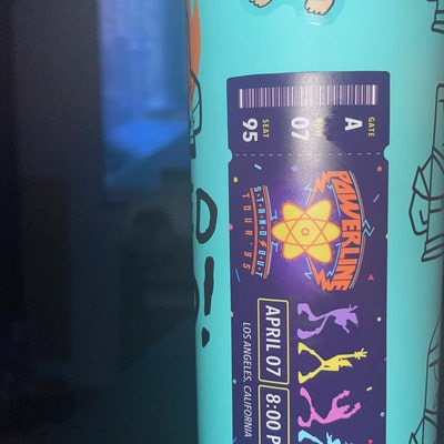 Powerline Concert Ticket Transparent Sticker/ Goofy Max Disney Bujo ...