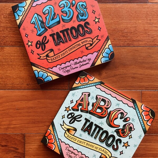 Abc's of Tattoos Baby Board Book - Cute Kids Gift - Hardcover - Edgy ...