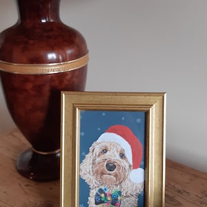 Red/golden Cockapoo Christmas Card - Etsy