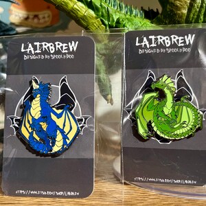 Blue Dragon Chromatic Dragon Pins Dungeons & Dragons 5e Inspired Hard ...