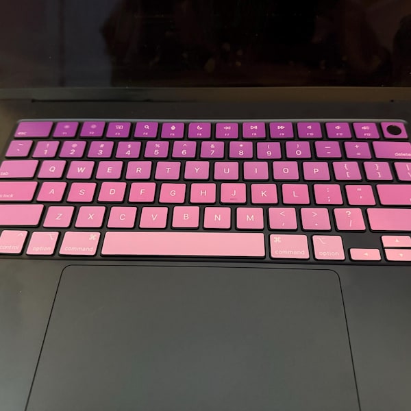 Changing Purple Keyboard Stickers Laptop Keyboard Cover Vinyl MacBook ...