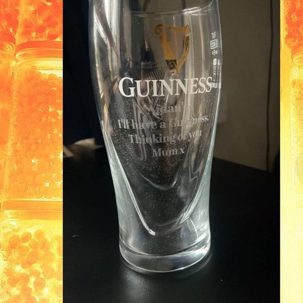 Personalised Engraved Birthday Birra Moretti Glass | 18th, 21st, 30th ...