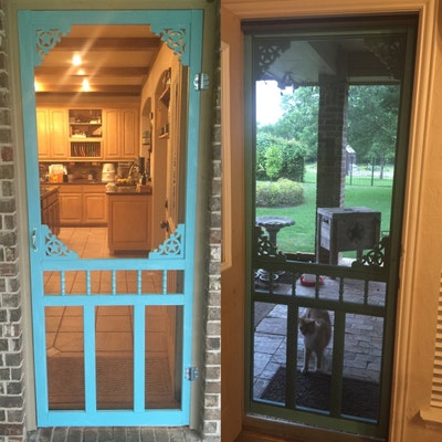 Four 4 Victorian Gingerbread Wood Screen Door Brackets 6 - Etsy