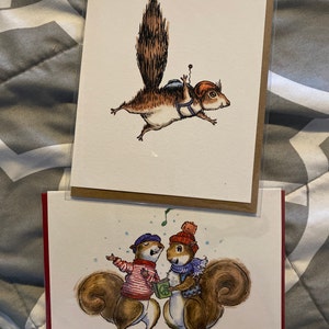 Karate Squirrel Card - Etsy