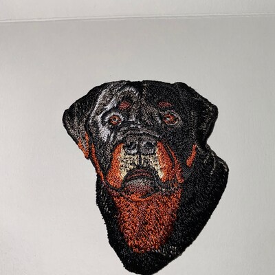 Rottweiler Dog Head Patch - Etsy