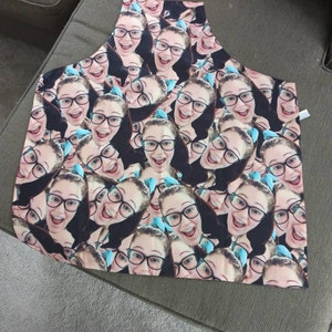 Personalized Faces Apron, Custom Photo Apron for Women and Men, Funny ...