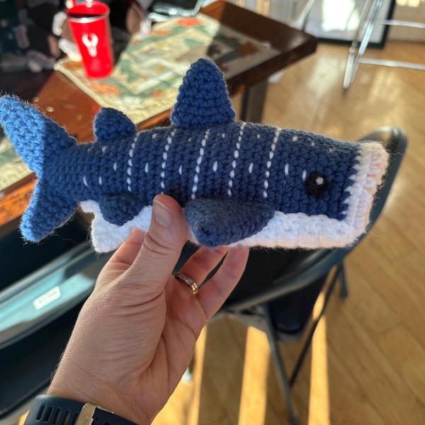 PATTERN: Winston the Whale Shark - Crochet Whale Shark Pattern ...