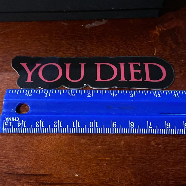 You Died Sticker - Etsy