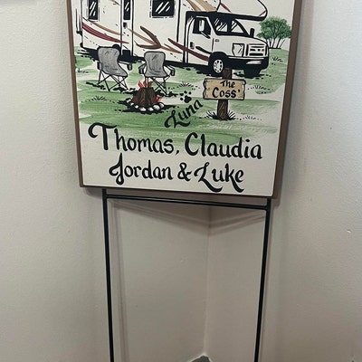 Campsite Sign-travel Trailer Signs camper Decor-rv PERSONALIZED camping ...