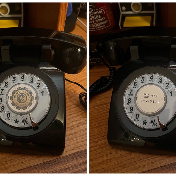 Personalized Telephone Number Dial Card Insert for Rotary Phone - Etsy