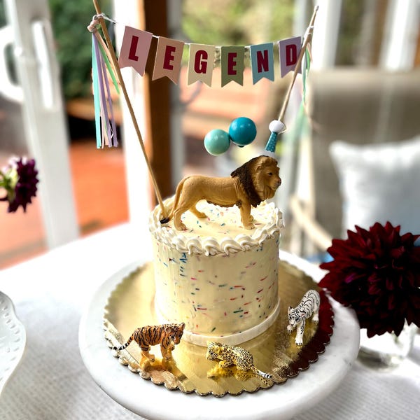 Safari Animal Cake Topper/lion Cake Topper/safari Party/wild One/two ...