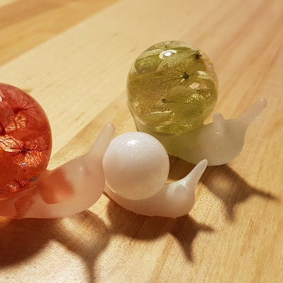 Mould for Resin Snail Slug 48 X 20 Mm Transparent Silicone Mould, Snail ...