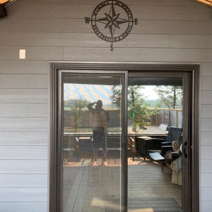 Personalized Life Tree Compass Sign Metal Compass Wall Art | Etsy