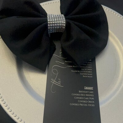 Elegant Wedding Menu Setting Template, Instant Editable File, Husband ...