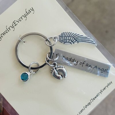 Baby Angel Keychain, Mommy's Keychain, Daddy's Keychain, Father's ...