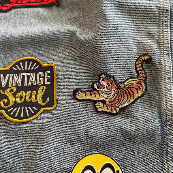 Vintage Truman Tiger Embroidered Iron-on Patch - Etsy
