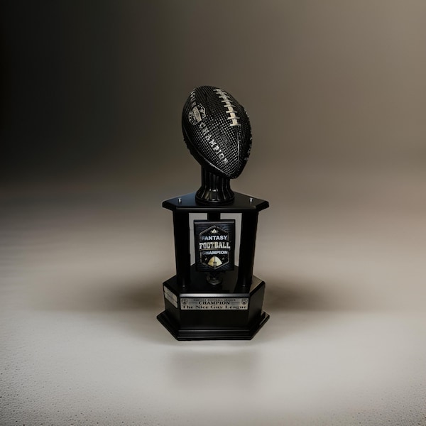 15" Gold Cup Perpetual Fantasy Football Trophy | Fantasy Football ...