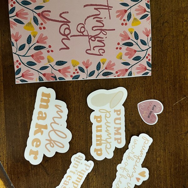 Breast Feeding Stickers, Pumping Stickers, Exclusive Pumper, Milk Maker ...