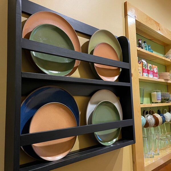 Plate Shelf, Plate Rack, Wall Shelf, Vintage Shelf, Handmade Plate ...