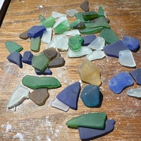 30 Pieces of Medium Sea Glass Beach Glass Frosty Tumbled Beach Glass ...